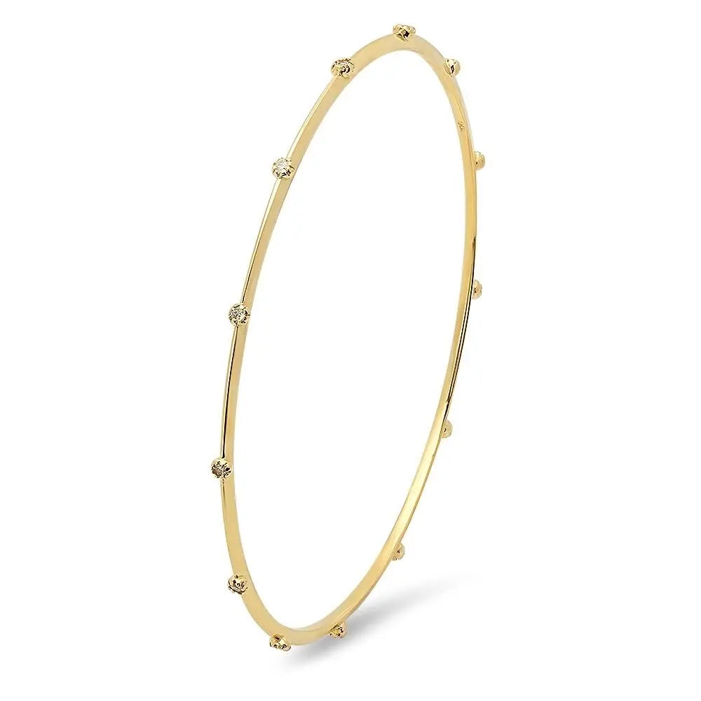 Blazing Fire Diamond Bangle | Initial Necklace | Dana Seng Jewelry ...