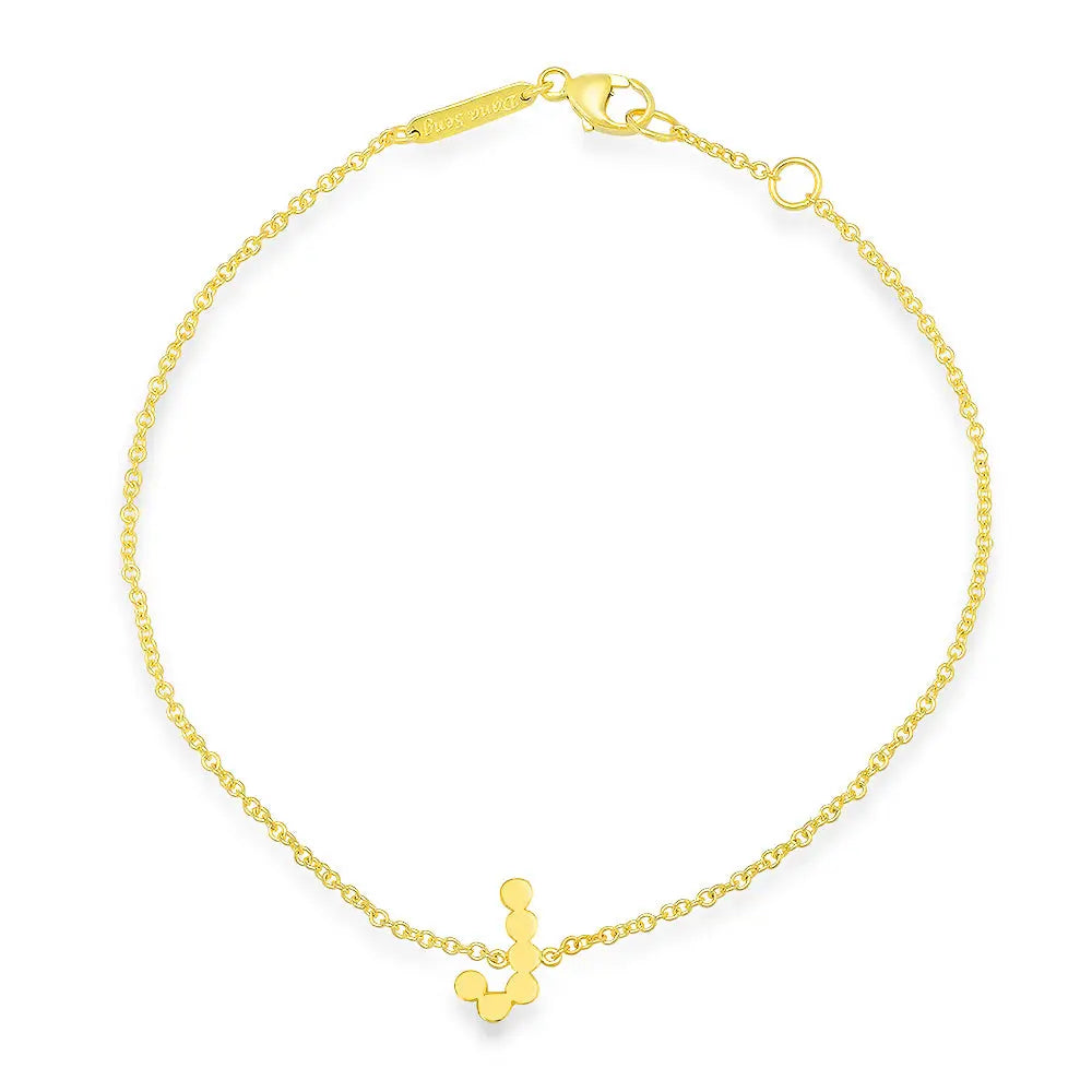 DSJ's Signature Meaningful Gold Initial Bracelet | Initial Necklace